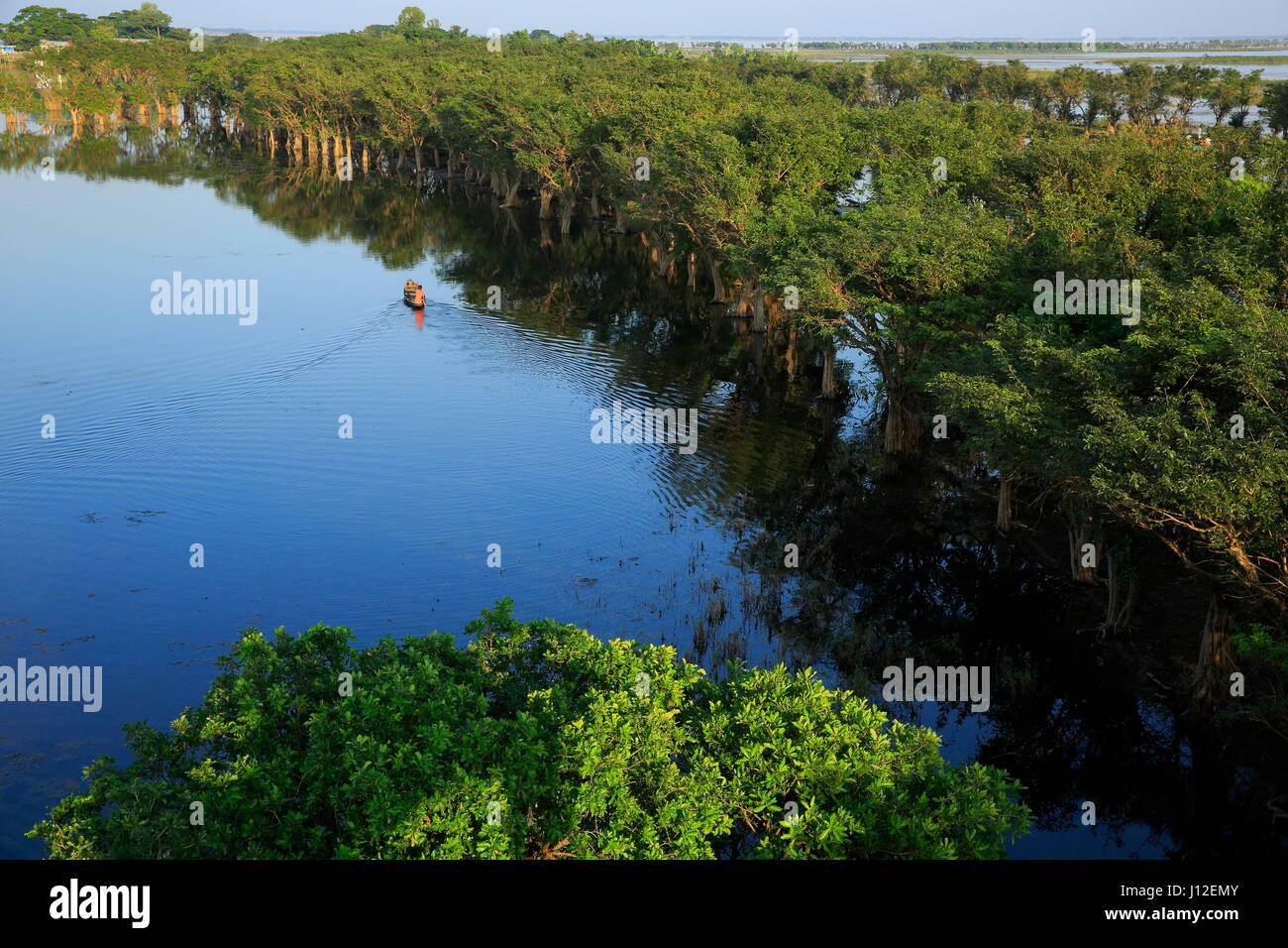 A scenario of Tanguar Haor also called Tangua Haor. Sunamganj ...