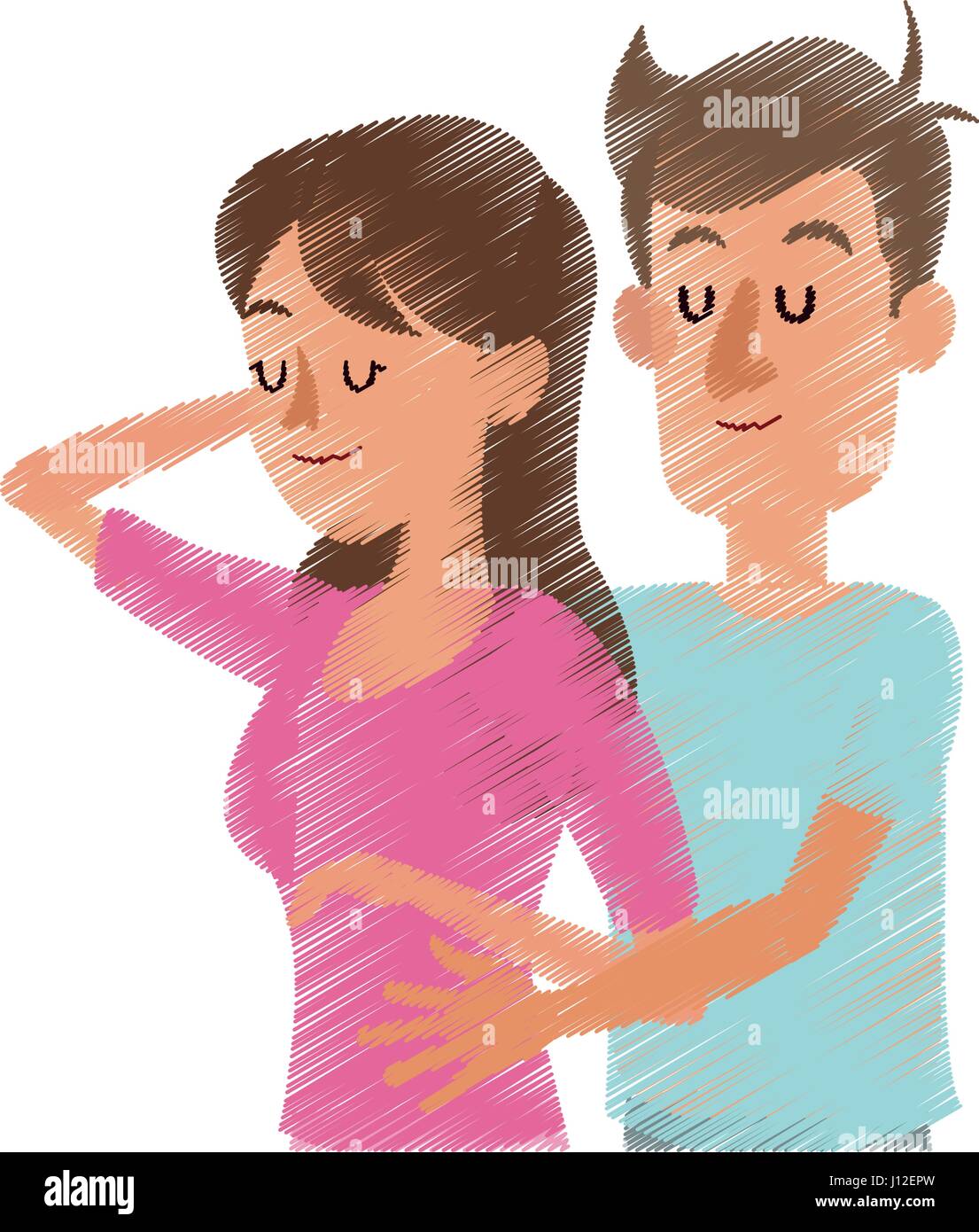 man and woman couple hugging icon image Stock Vector Image & Art - Alamy