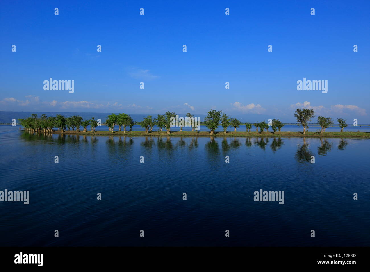Tanguar haor, located in the Dharmapasha and Tahirpur upazilas of ...