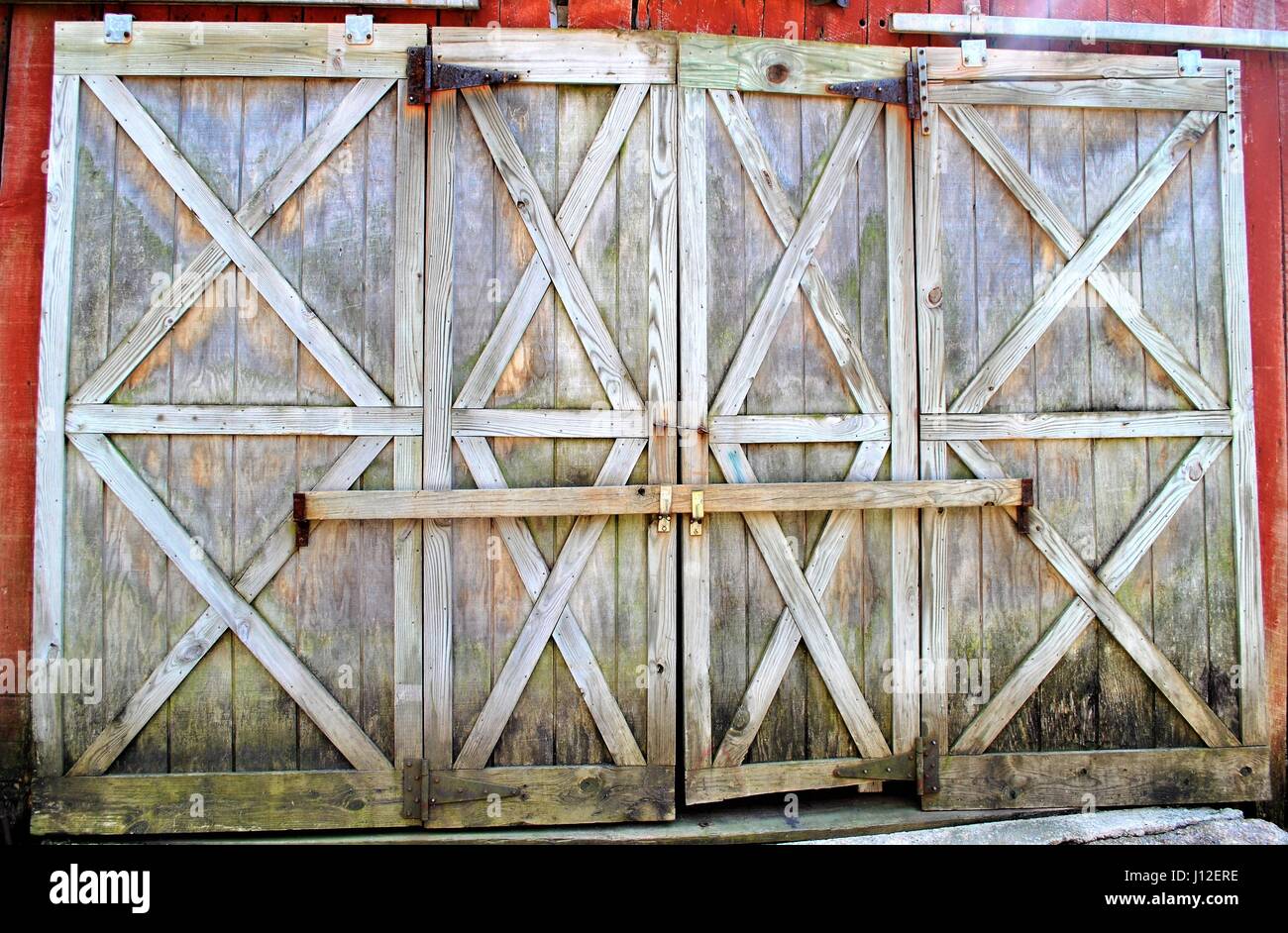 Beautiful barn doors Stock Photo - Alamy