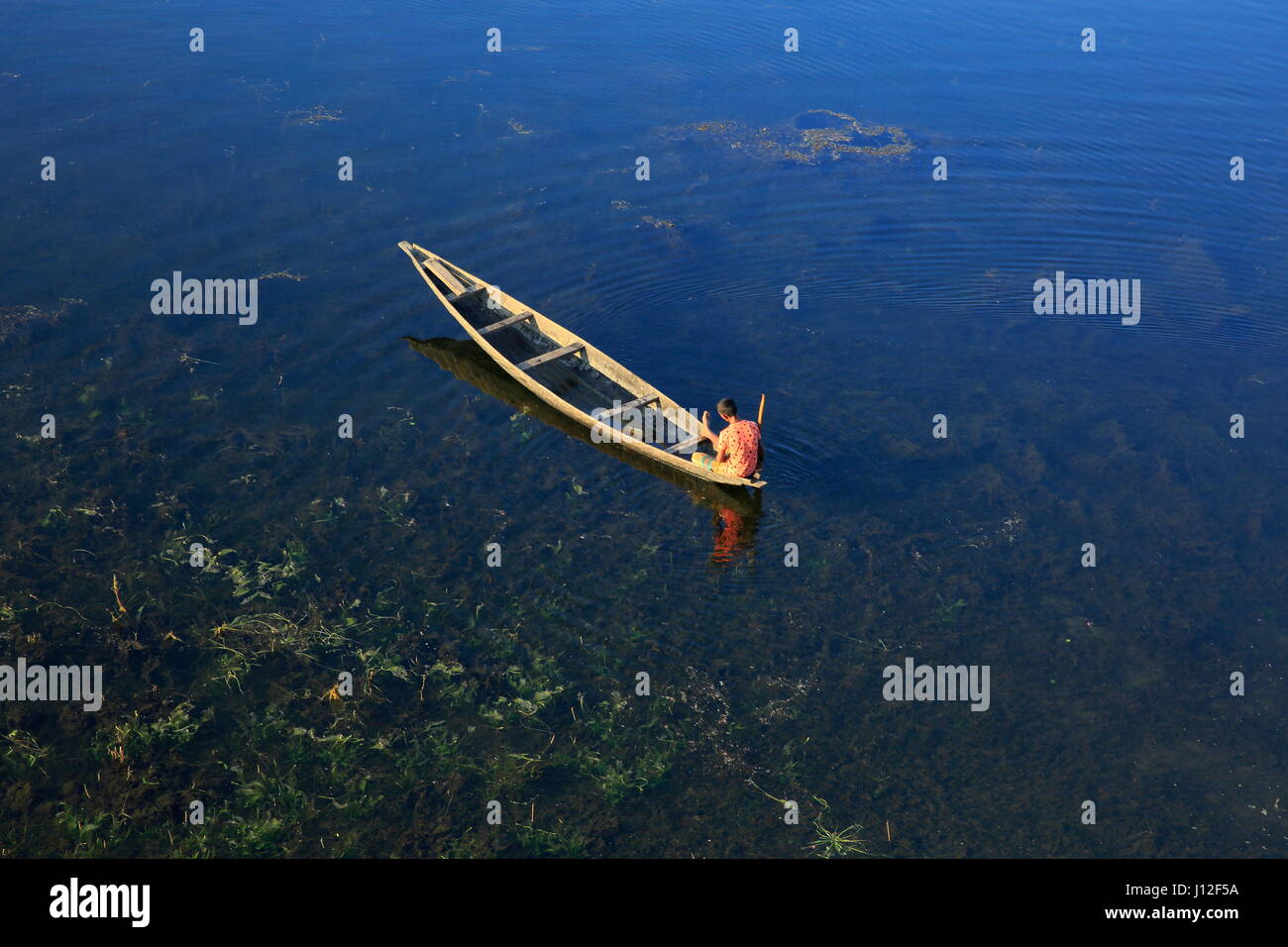 Tanguar haor, located in the Dharmapasha and Tahirpur upazilas of ...