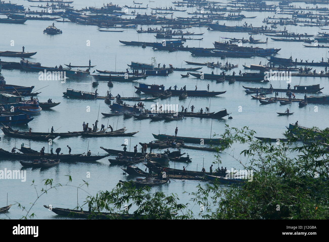 View of the Jadukata River in Sunamganj. Bangladesh Stock Photo - Alamy
