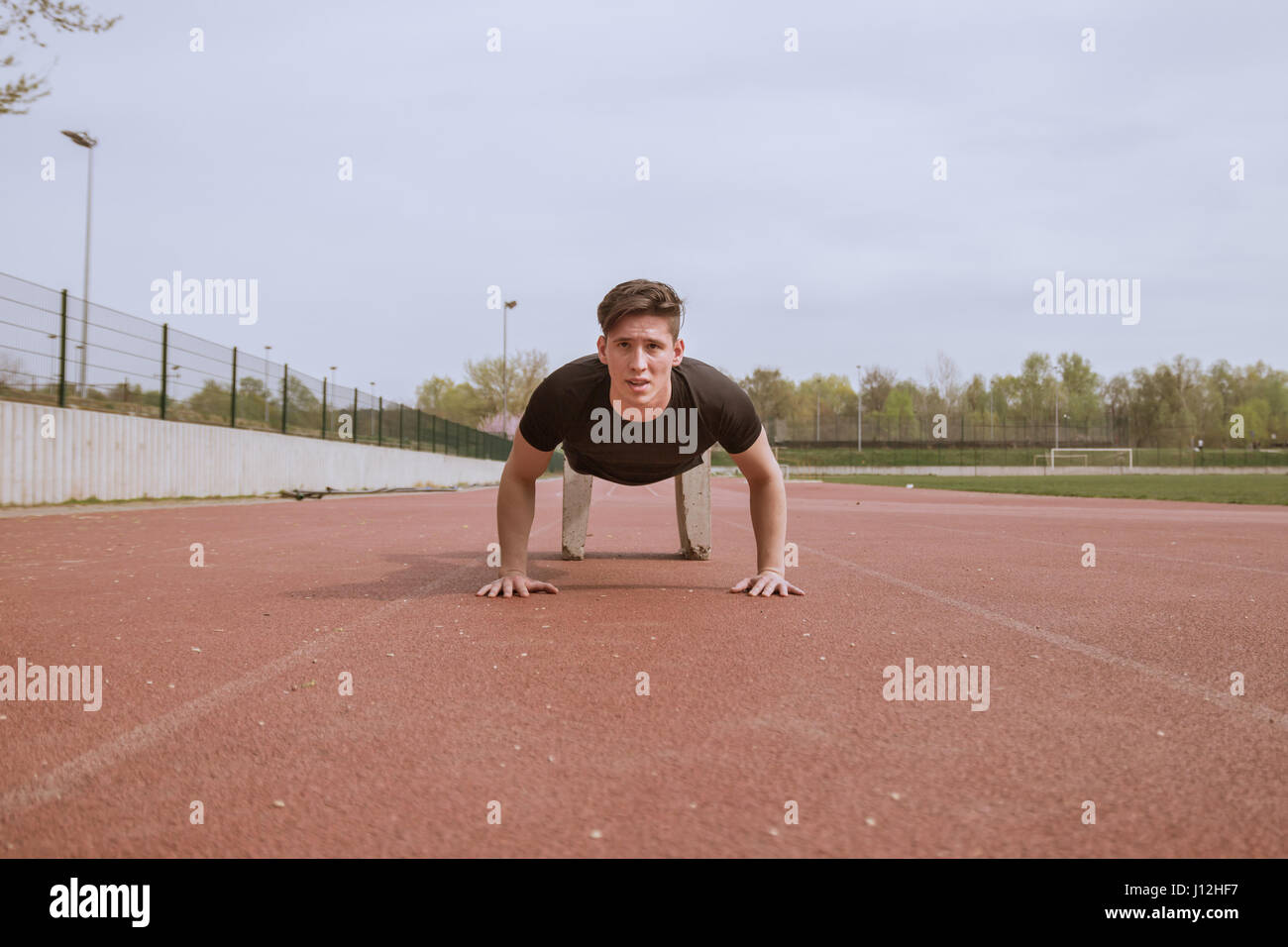 Running block hi-res stock photography and images - Alamy