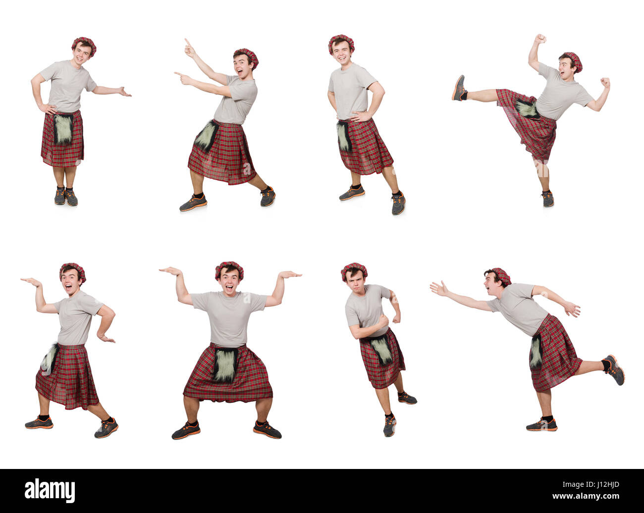 Funny scotsman isolated on white Stock Photo - Alamy