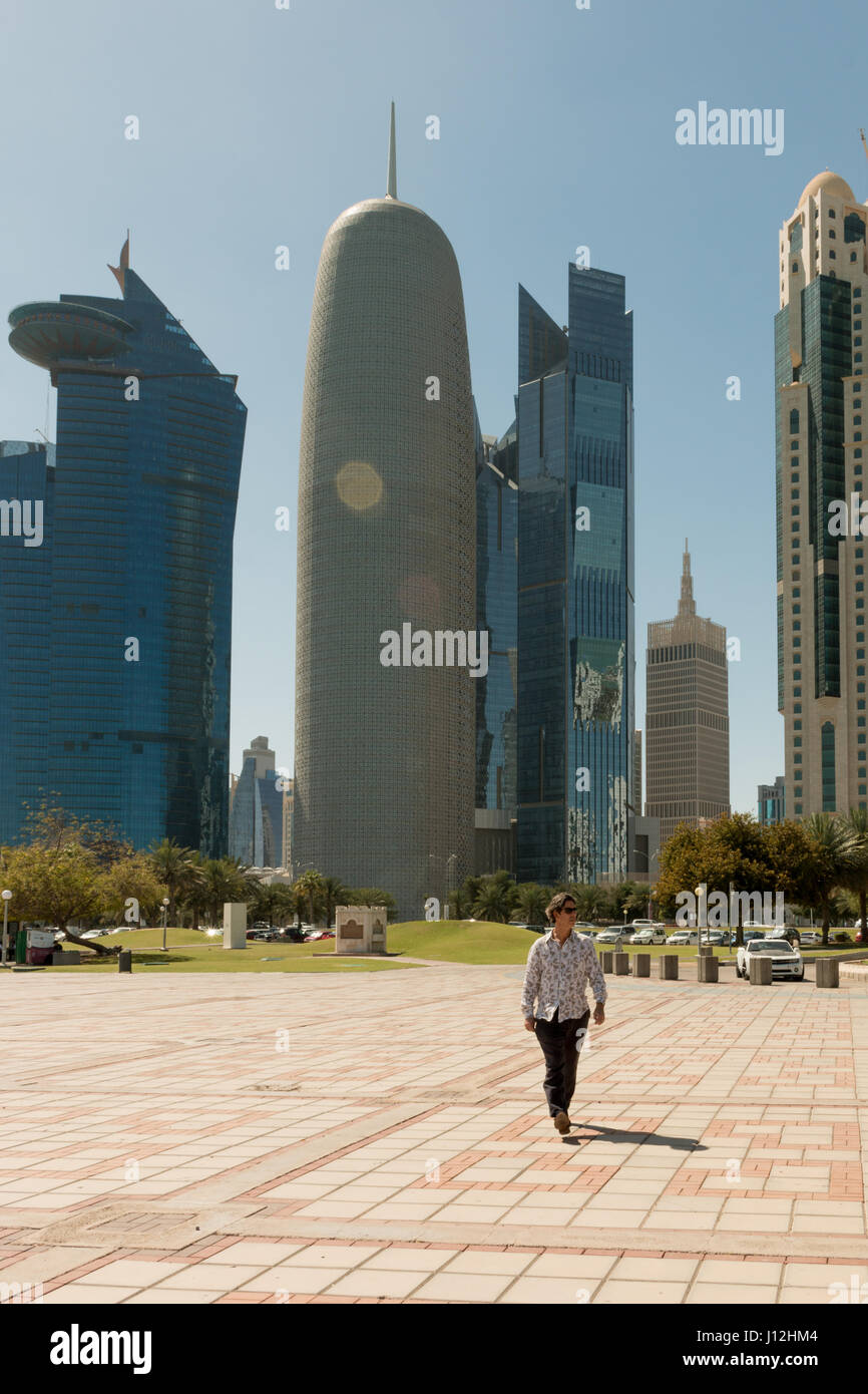 Doha Cityscape, Qatar, Middle East Stock Photo - Alamy