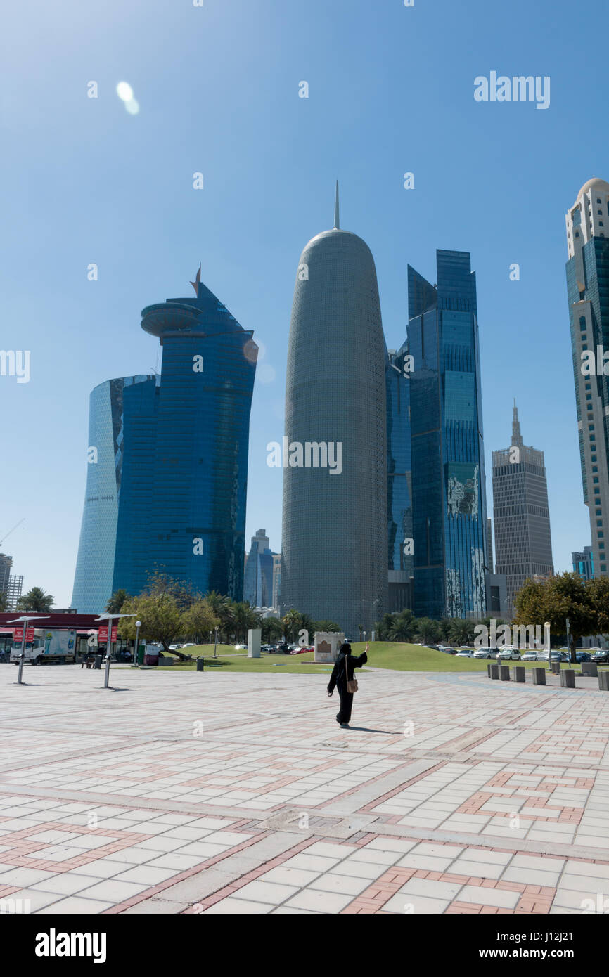 Doha Cityscape, Qatar, Middle East Stock Photo - Alamy