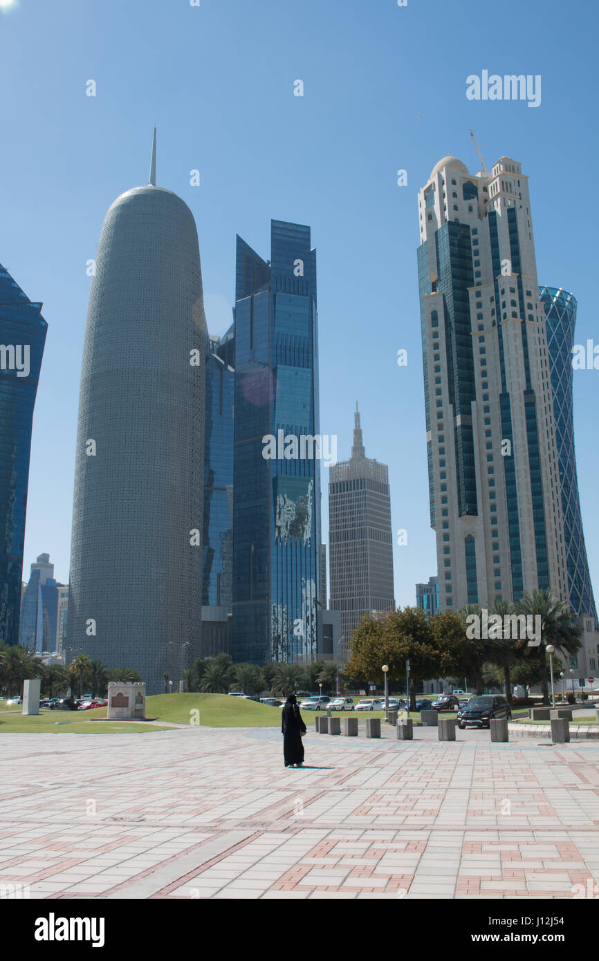 Doha Cityscape, Qatar, Middle East Stock Photo - Alamy