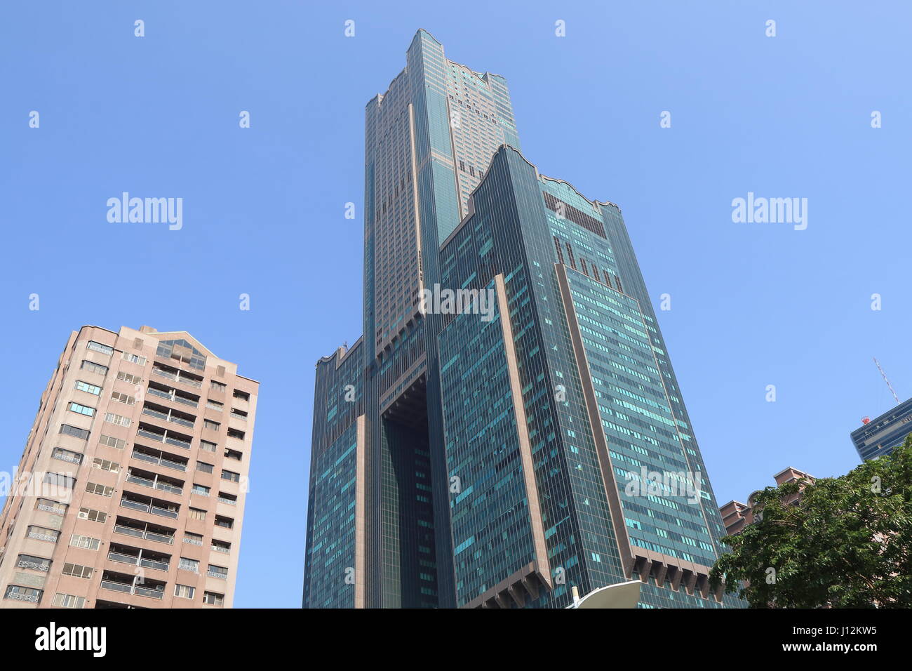 Skyscrapers in downtown Kaohsiung Taiwan Stock Photo - Alamy