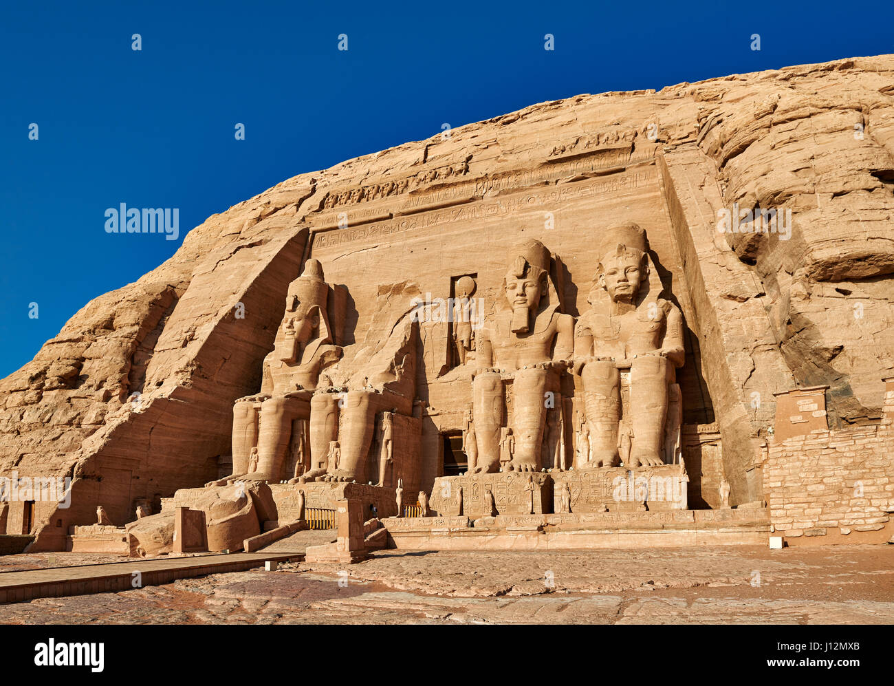 Great Temple of Ramesses II, Abu Simbel temples, Egypt, Africa Stock ...