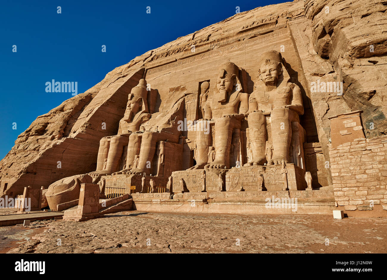 Great Temple of Ramesses II, Abu Simbel temples, Egypt, Africa Stock ...