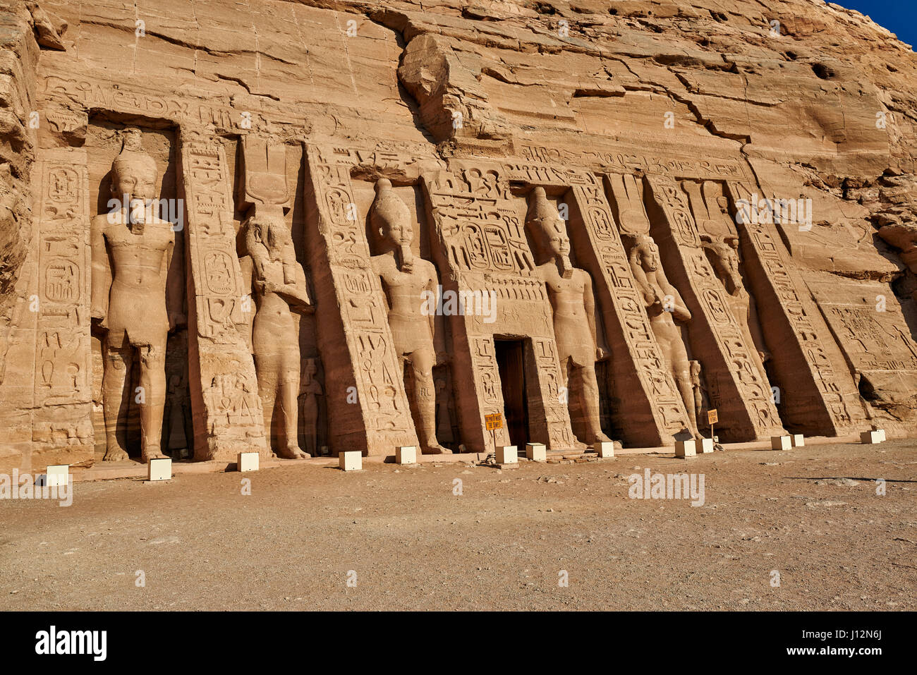 Temple of Nefertari, Abu Simbel temples, Egypt, Africa Stock Photo - Alamy
