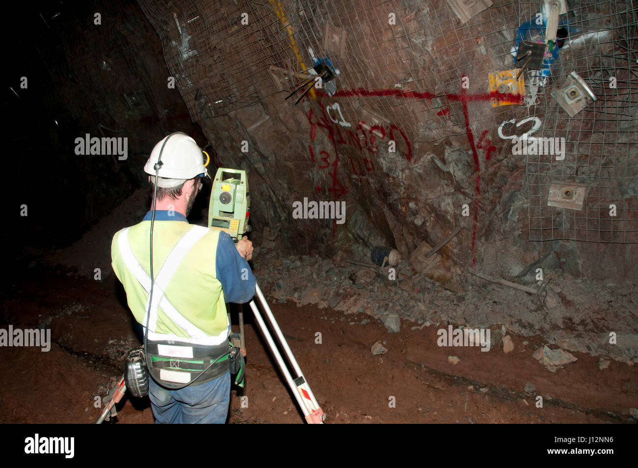Underground Mine Surveyor Stock Photo - Alamy