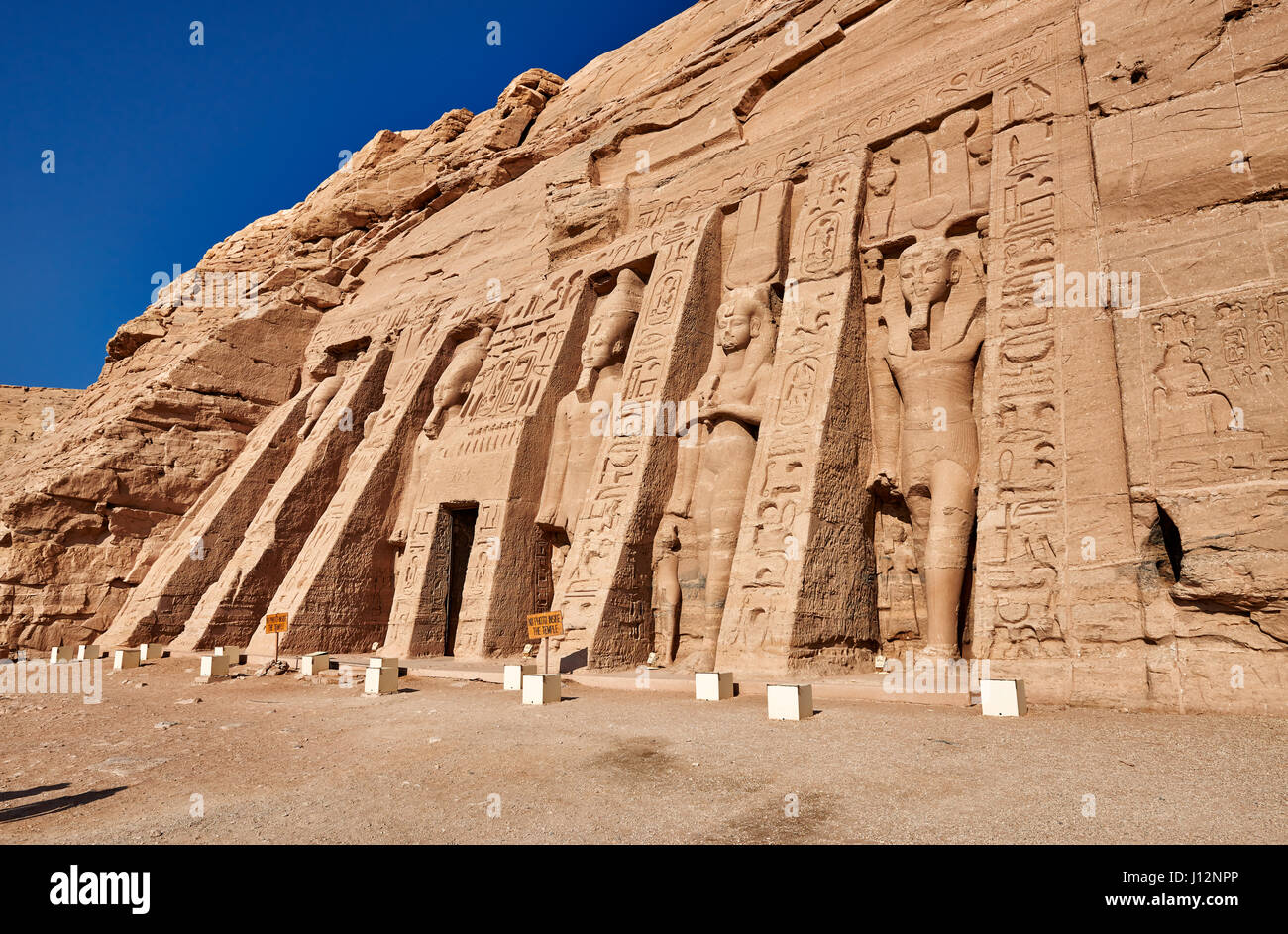 Temple of Nefertari, Abu Simbel temples, Egypt, Africa Stock Photo - Alamy