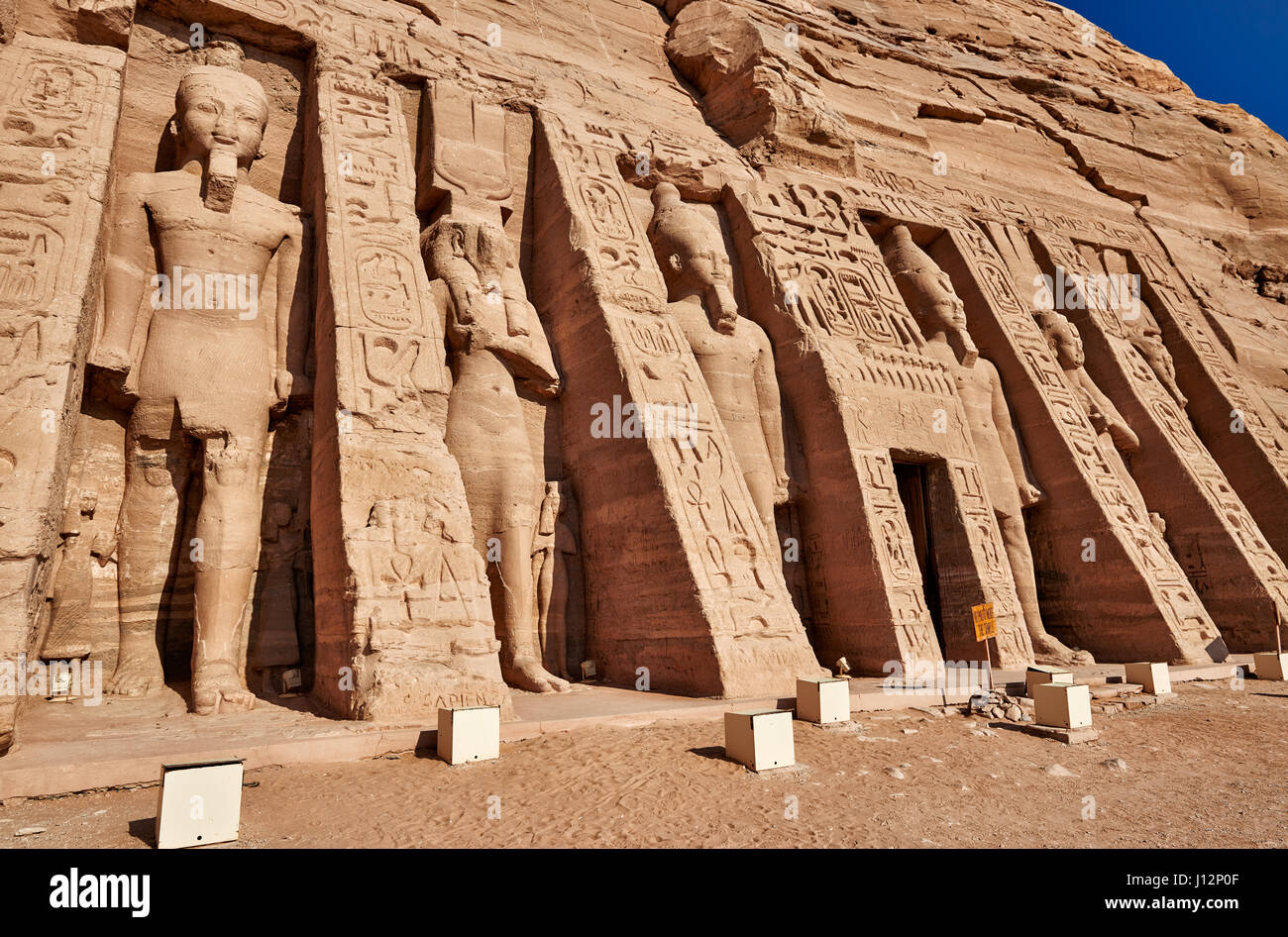 Temple of Nefertari, Abu Simbel temples, Egypt, Africa Stock Photo - Alamy