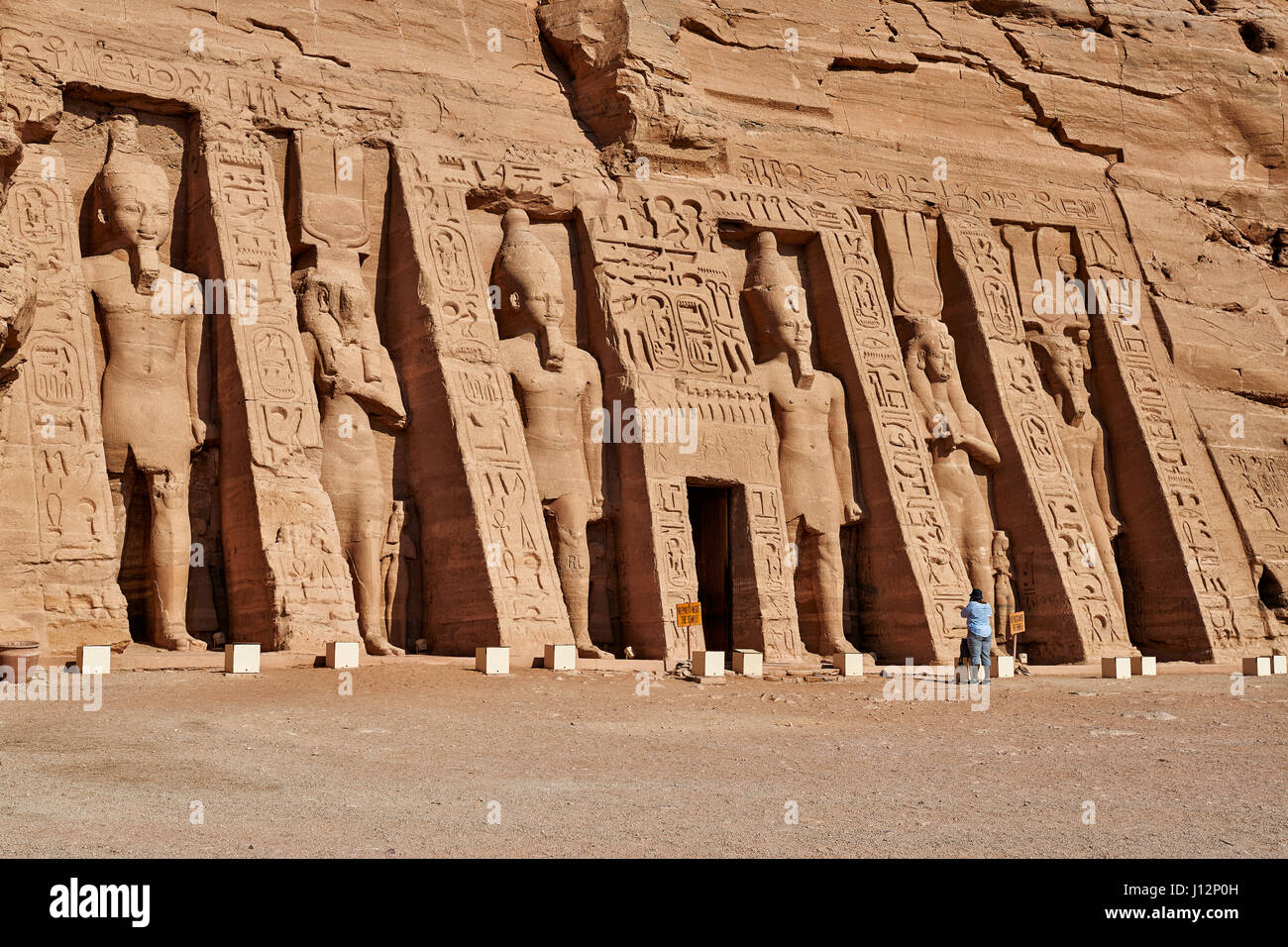 Temple of Nefertari, Abu Simbel temples, Egypt, Africa Stock Photo - Alamy
