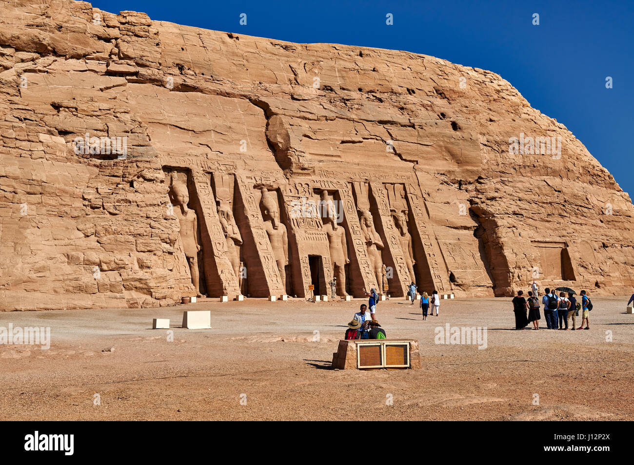 Temple of Nefertari, Abu Simbel temples, Egypt, Africa Stock Photo - Alamy