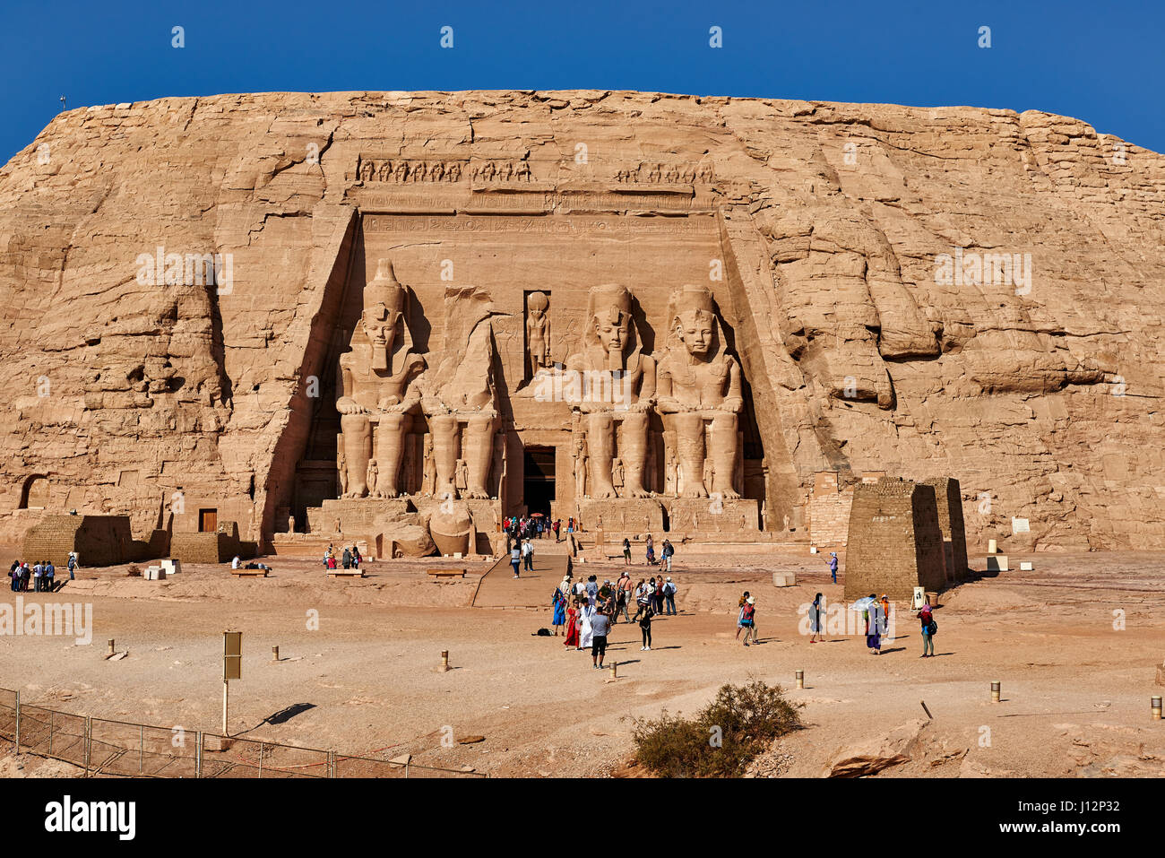 Great Temple of Ramesses II, Abu Simbel temples, Egypt, Africa Stock ...