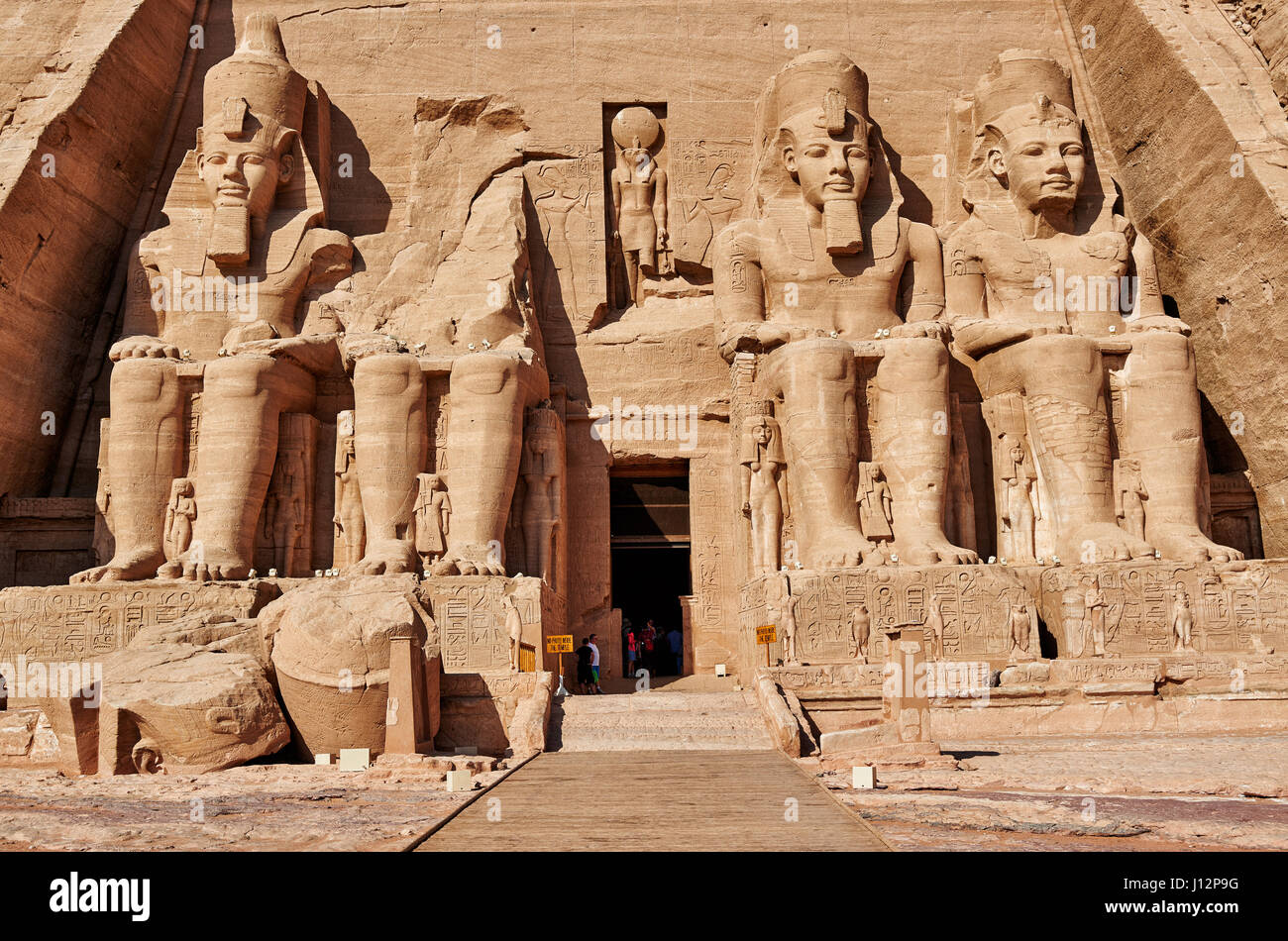 Great Temple of Ramesses II, Abu Simbel temples, Egypt, Africa Stock ...