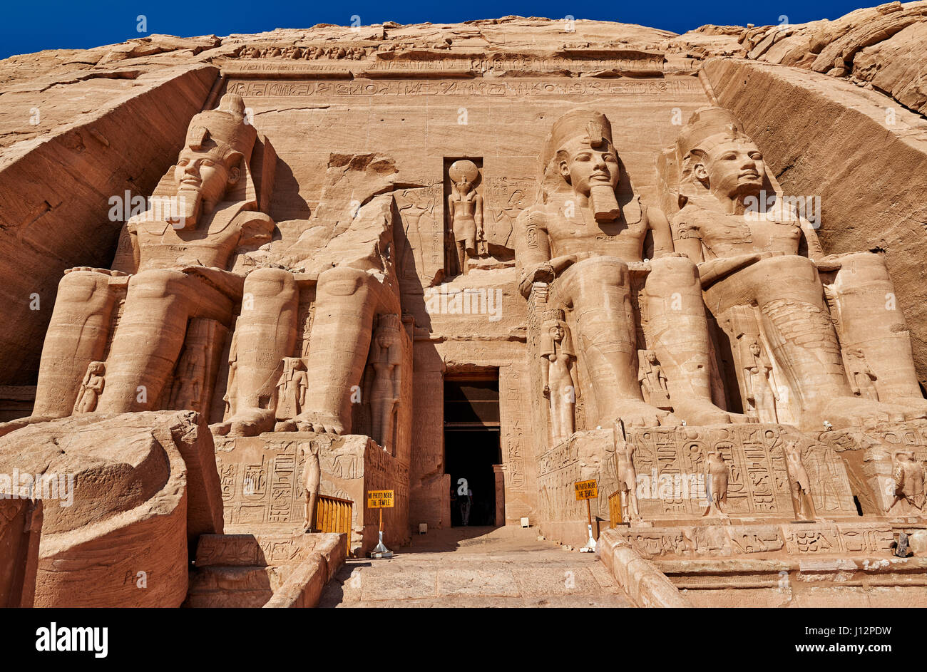 Great Temple of Ramesses II, Abu Simbel temples, Egypt, Africa Stock ...