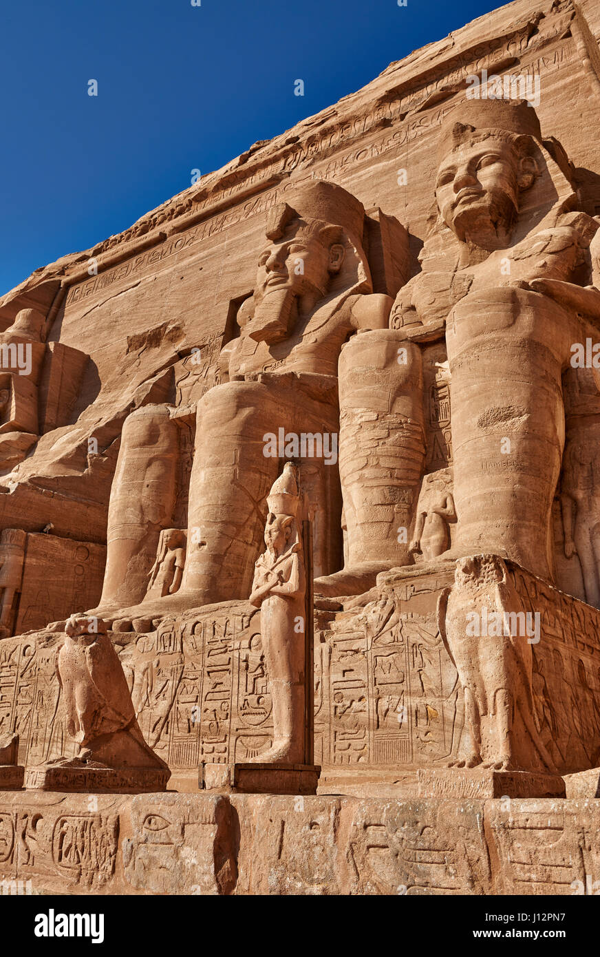 Great Temple of Ramesses II, Abu Simbel temples, Egypt, Africa Stock ...