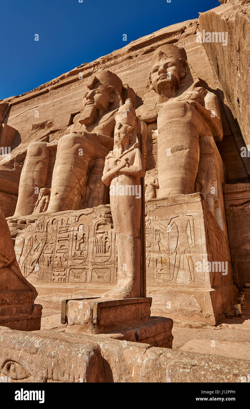 Great Temple of Ramesses II, Abu Simbel temples, Egypt, Africa Stock ...