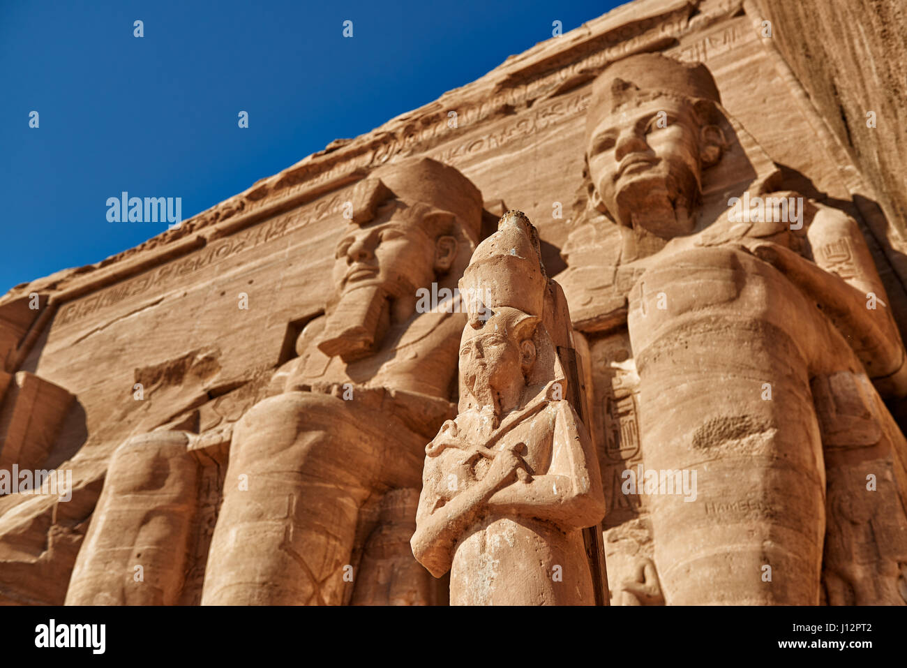 Great Temple of Ramesses II, Abu Simbel temples, Egypt, Africa Stock ...