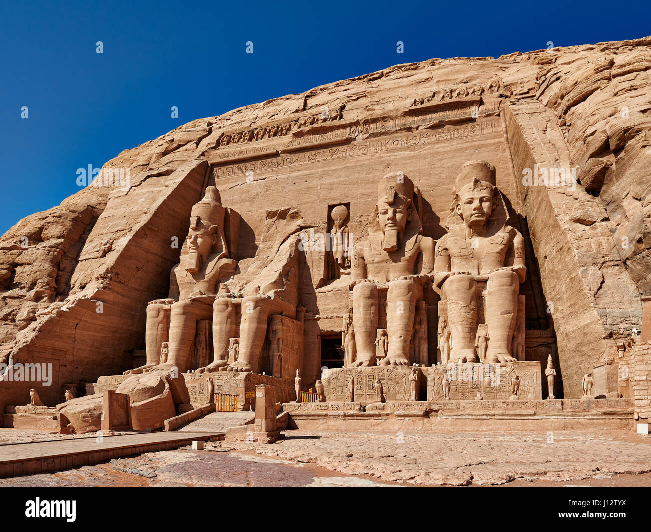 Great Temple of Ramesses II, Abu Simbel temples, Egypt, Africa Stock ...