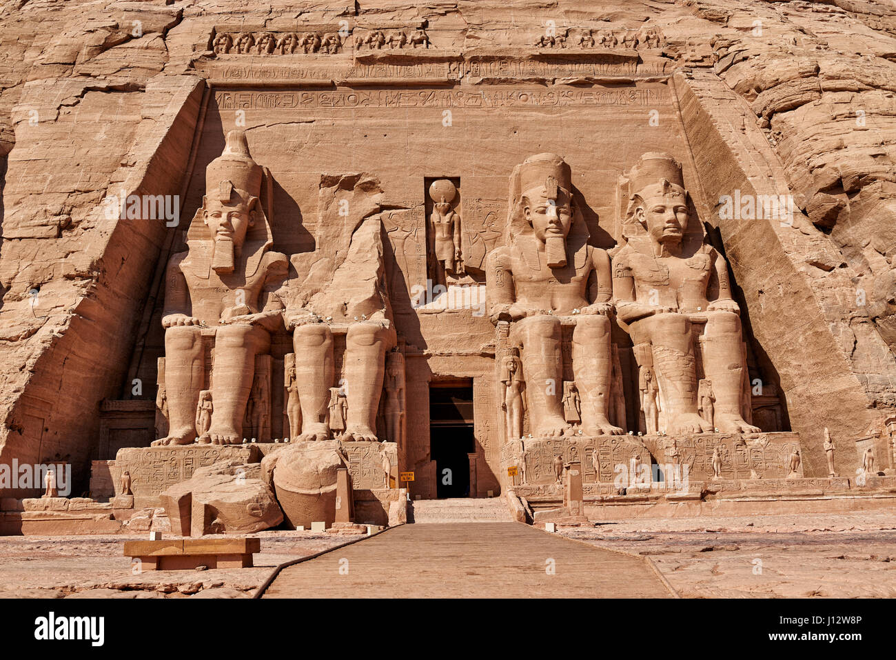 Great Temple of Ramesses II, Abu Simbel temples, Egypt, Africa Stock ...