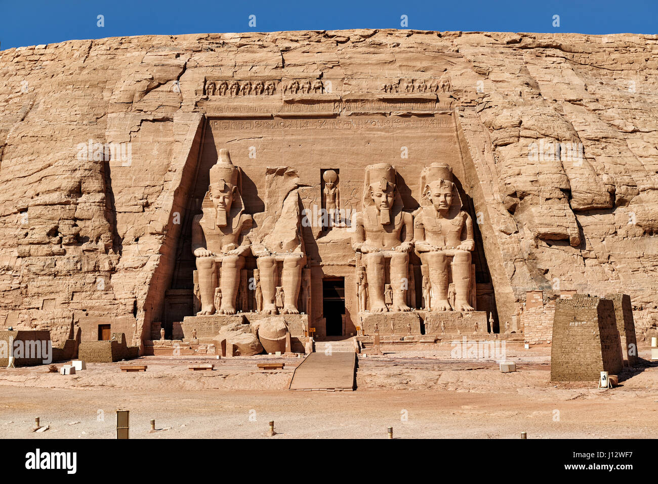 Great Temple of Ramesses II, Abu Simbel temples, Egypt, Africa Stock ...