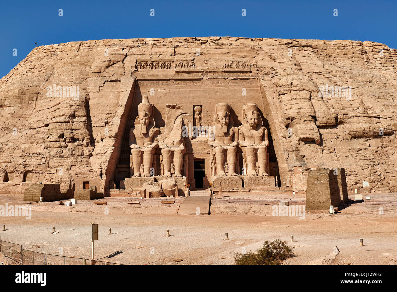 Great Temple of Ramesses II, Abu Simbel temples, Egypt, Africa Stock ...