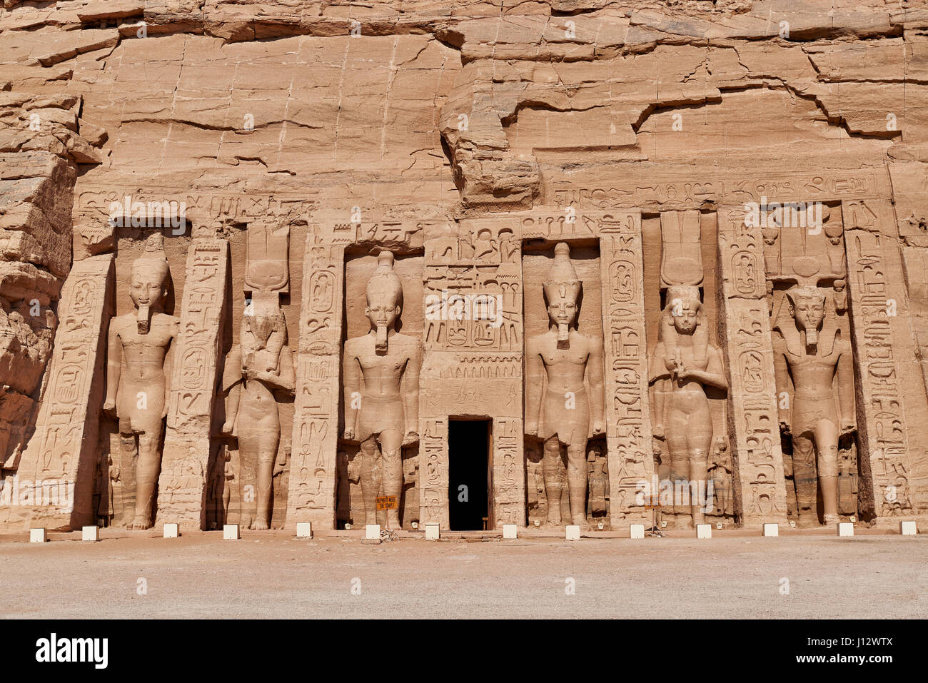 Temple of Nefertari, Abu Simbel temples, Egypt, Africa Stock Photo - Alamy
