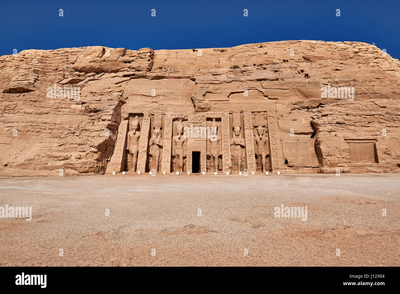 Temple of Nefertari, Abu Simbel temples, Egypt, Africa Stock Photo - Alamy