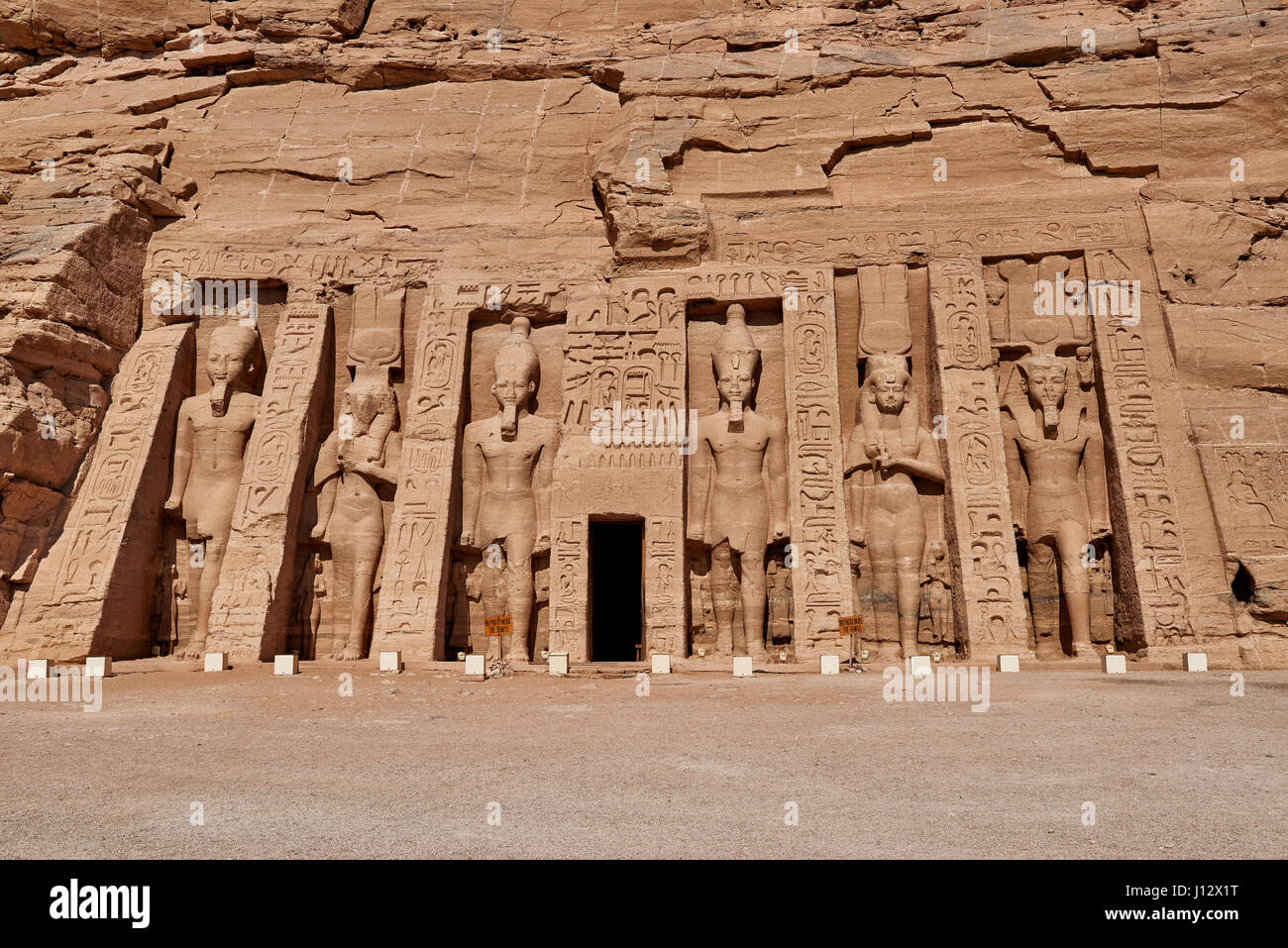 Temple of Nefertari, Abu Simbel temples, Egypt, Africa Stock Photo - Alamy