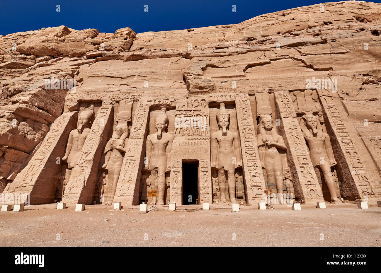 Temple of Nefertari, Abu Simbel temples, Egypt, Africa Stock Photo - Alamy