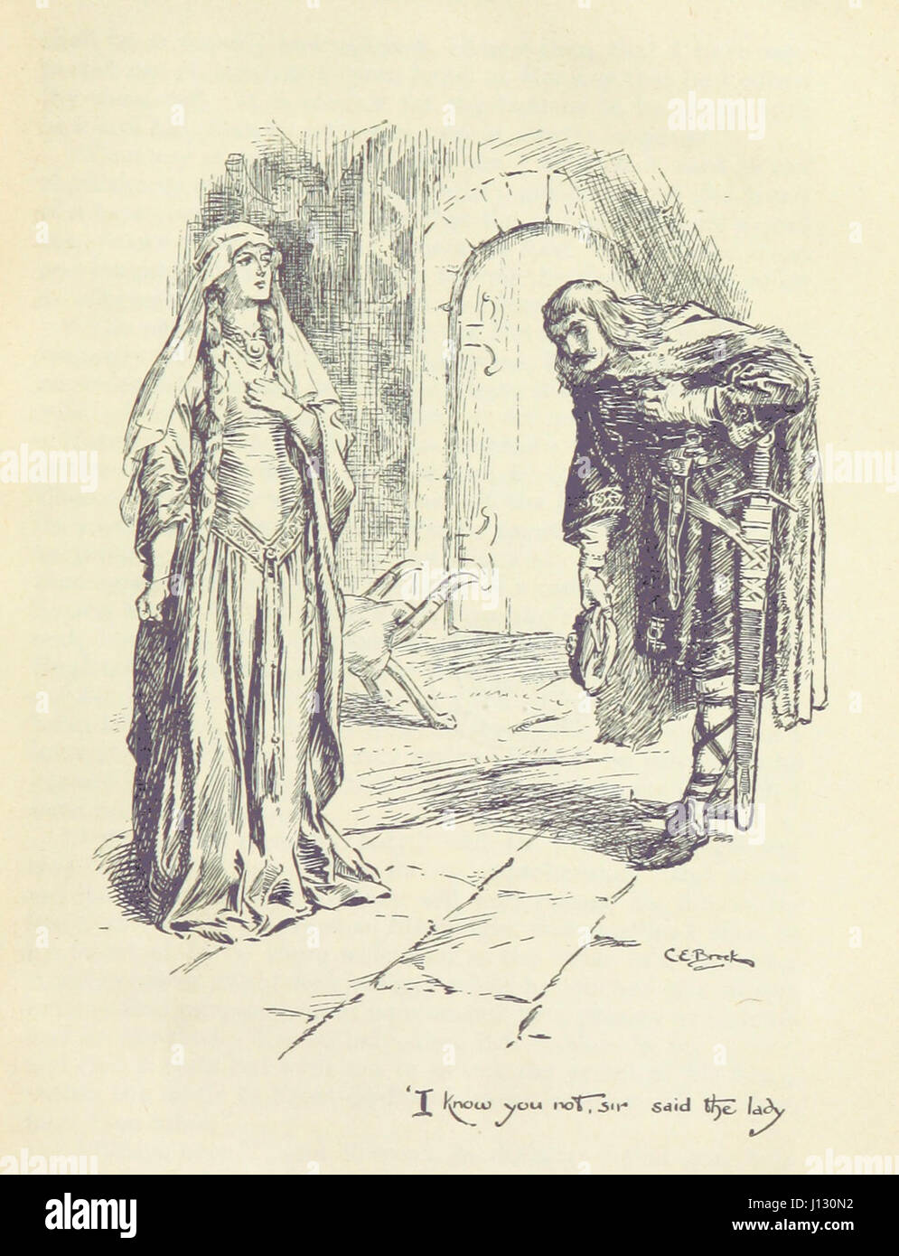 Ivanhoe ... With 16 illustrations by C. E. Brock Stock Photo - Alamy