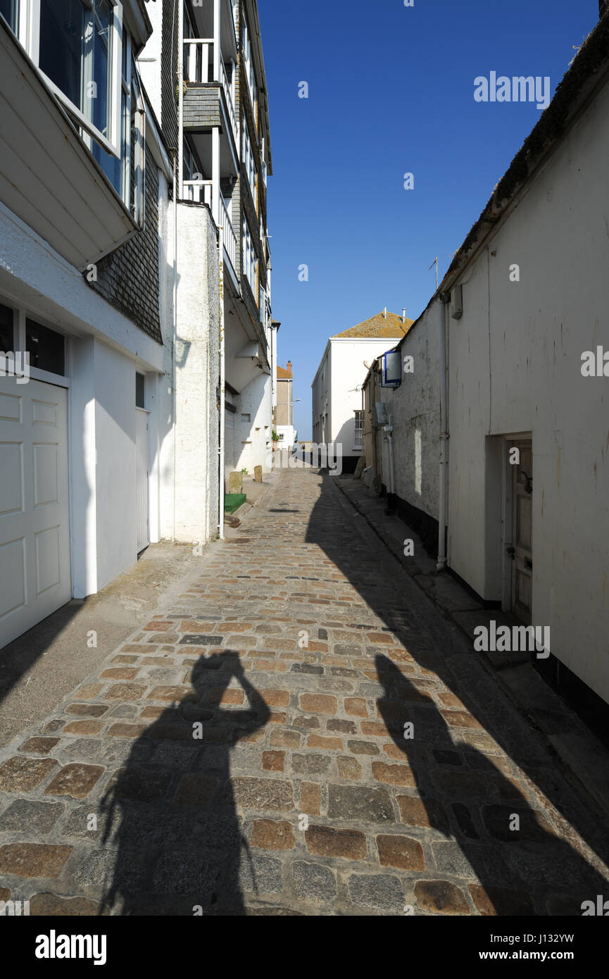 Cobbled street in st ives hi-res stock photography and images - Alamy