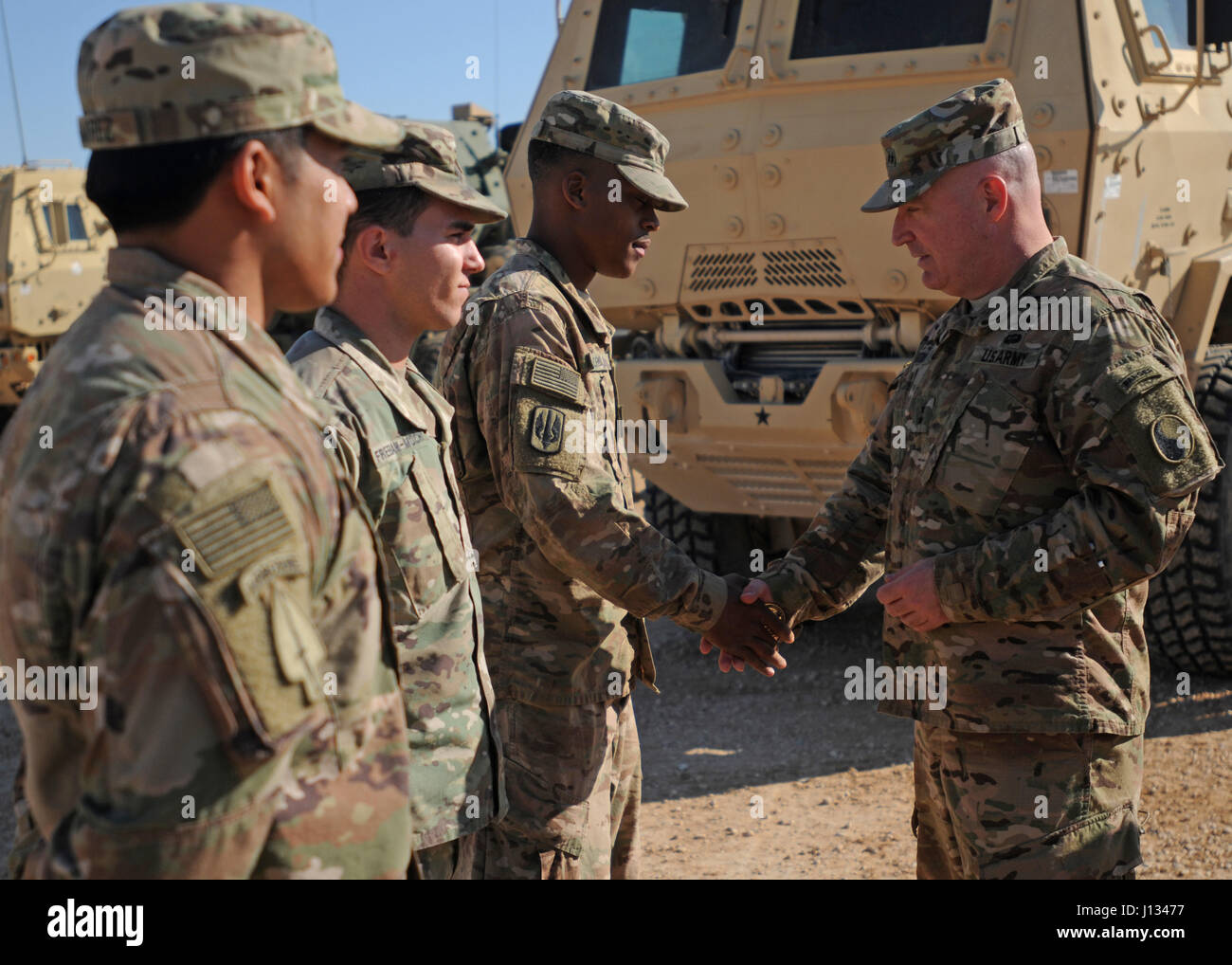 Soldiers of Able Battery, 3rd Battalion, 321st Field Artillery Regiment ...