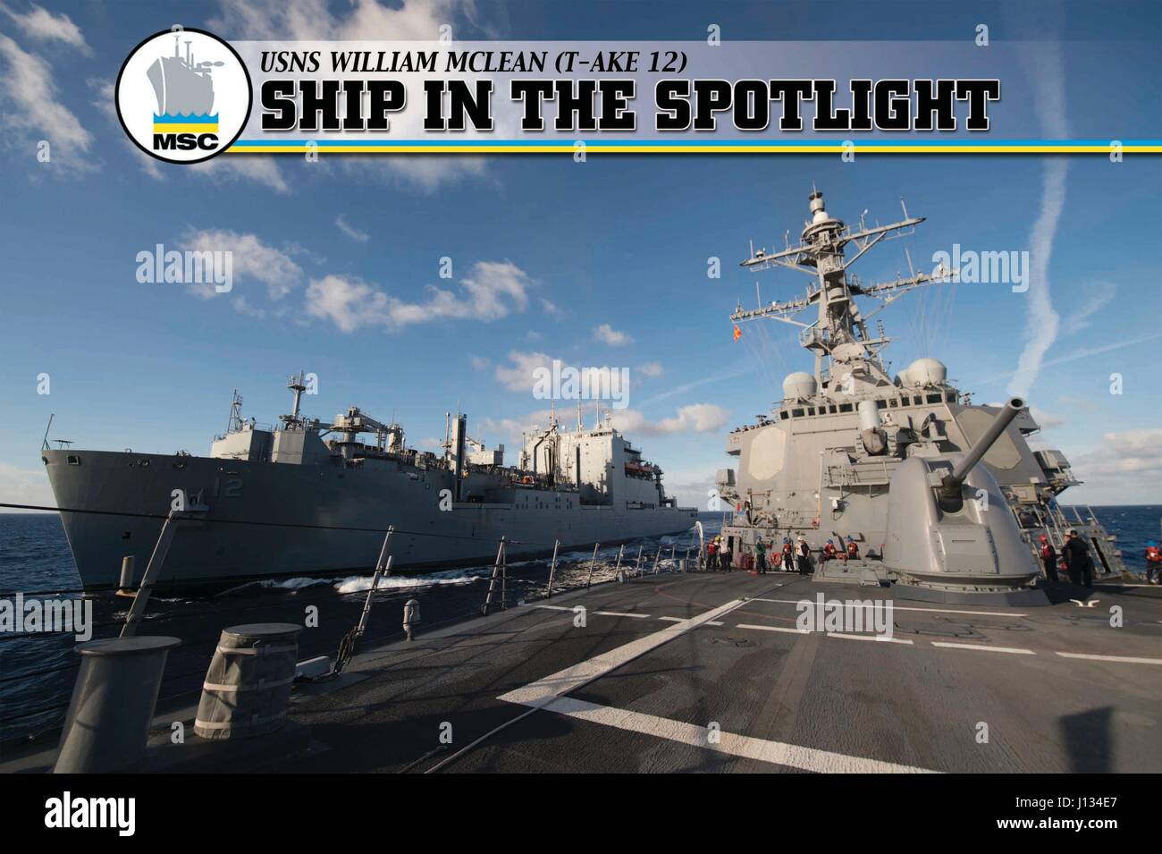 Military Sealift Command's Ship in the Spotlight layout. (U.S. Navy Graphic by Brian Suriani ...