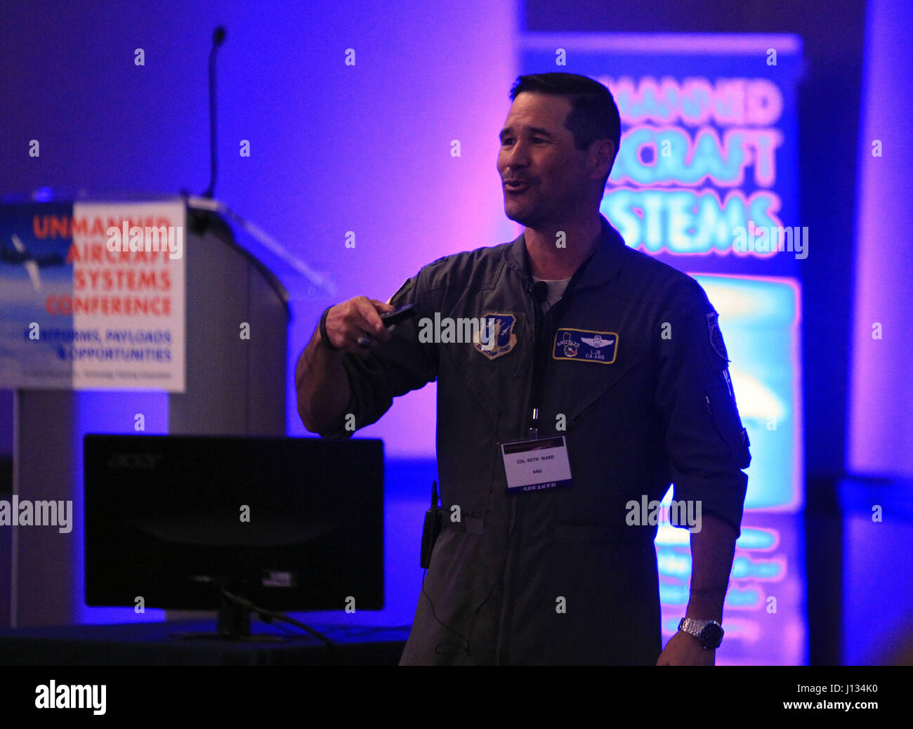 Col. Keith Ward, 163d Attack Wing vice commander, describes the wing's ...