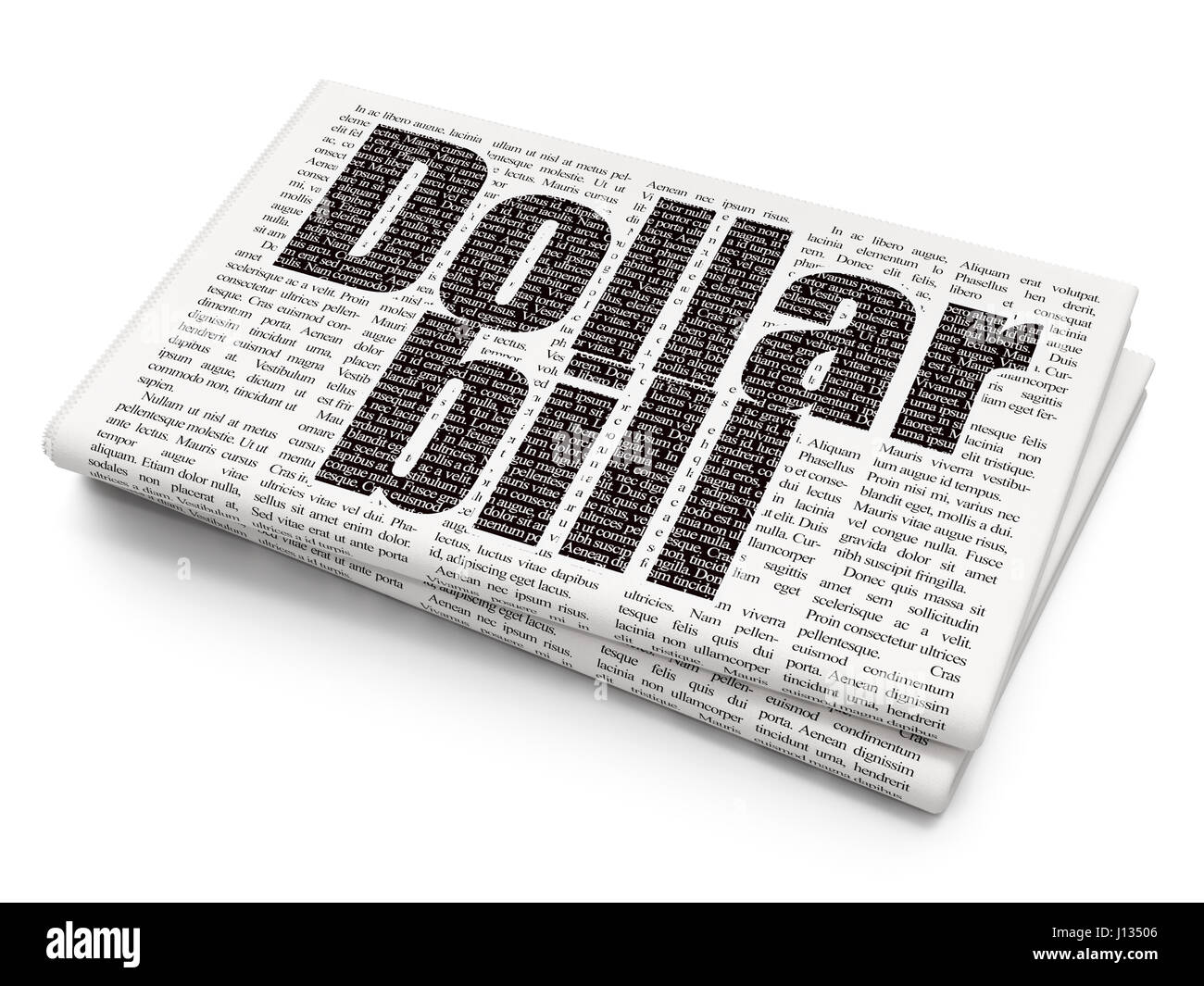 Banking concept: Dollar Bill on Newspaper background Stock Photo - Alamy