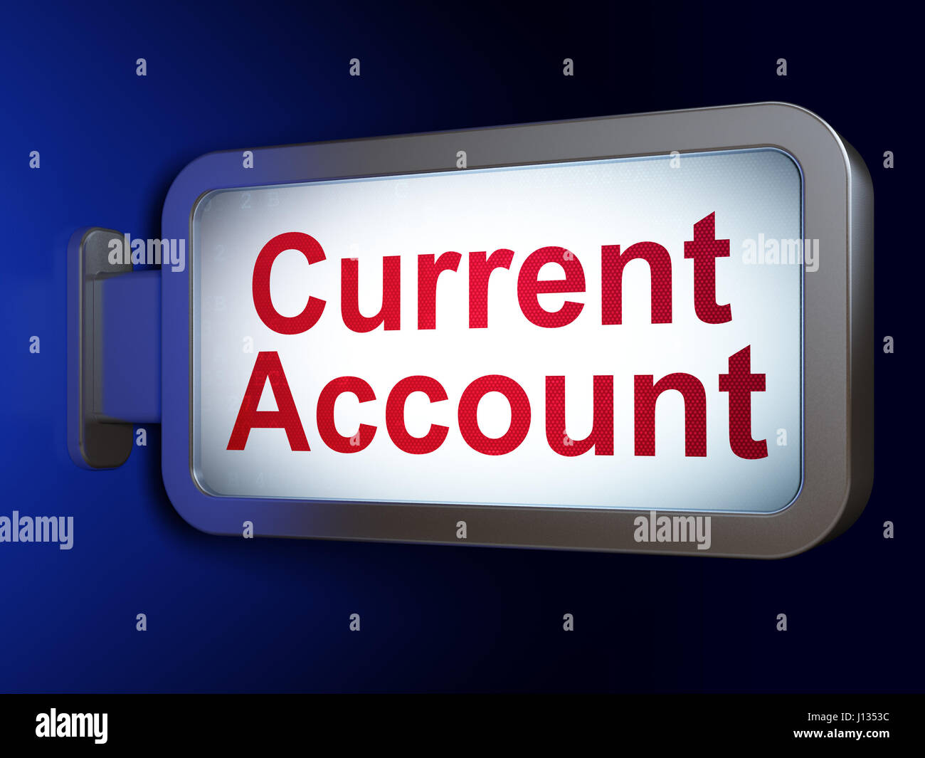 Banking concept: Current Account on billboard background Stock Photo ...