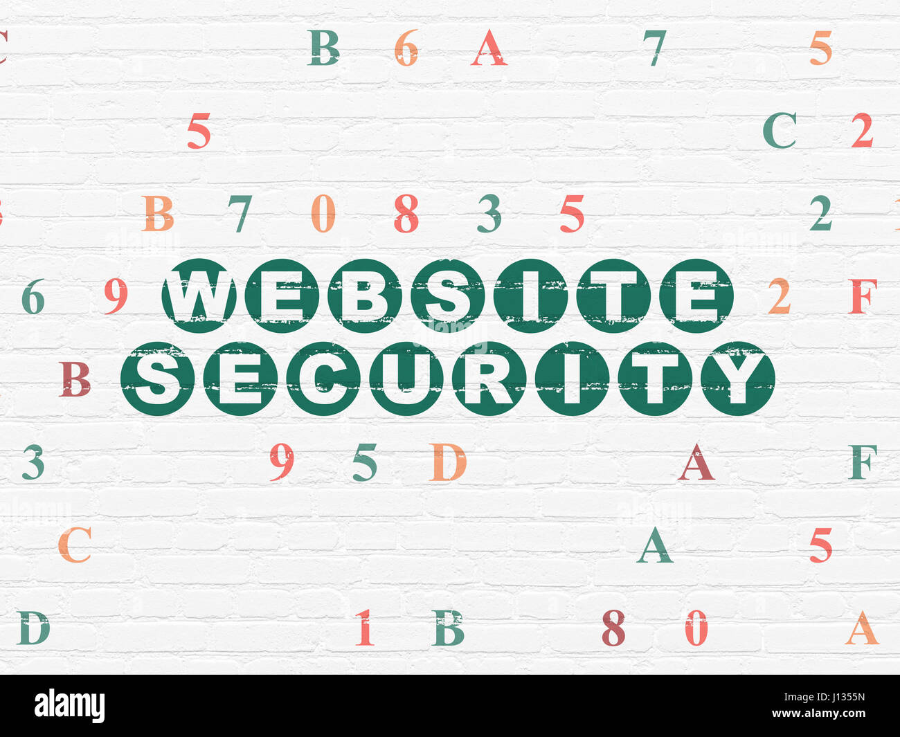 Safety concept: Website Security on wall background Stock Photo - Alamy
