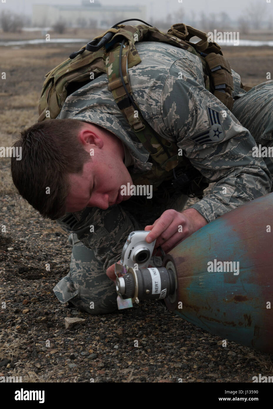 Explosive ordnance disposal team leader High Resolution Stock ...
