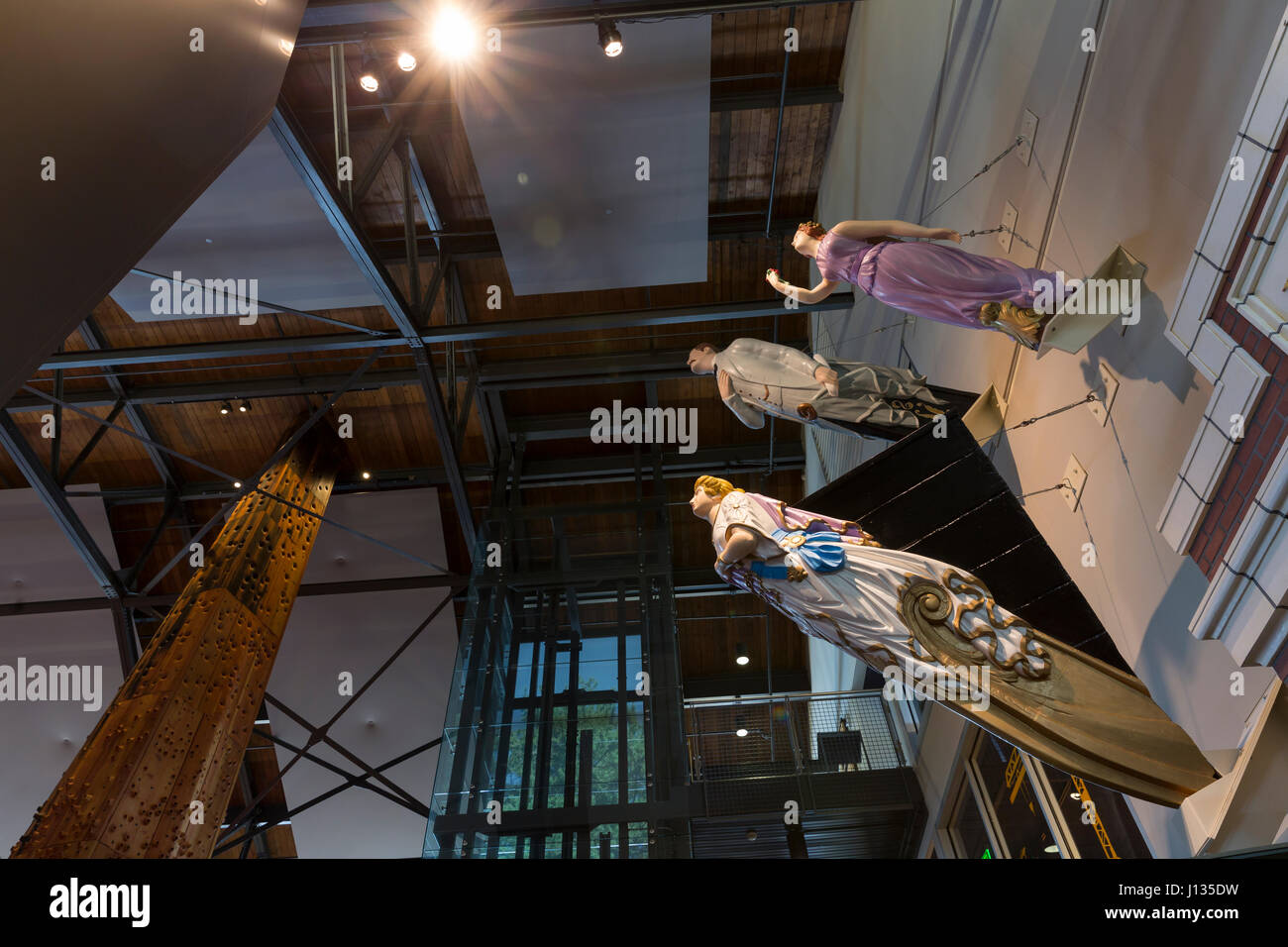 Seattle, Washington: Museum of History & Industry. Nautical figureheads ...