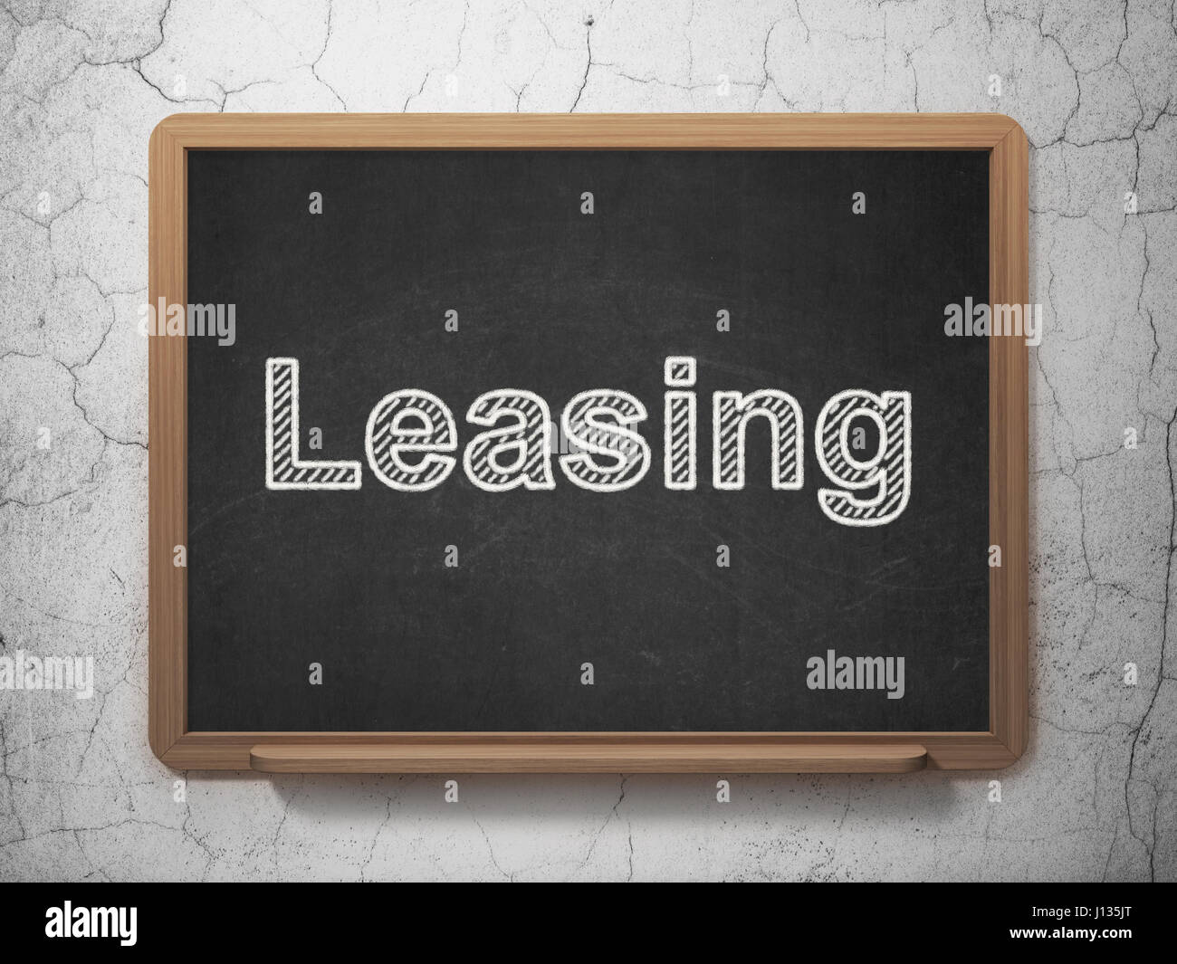 Finance concept: Leasing on chalkboard background Stock Photo - Alamy