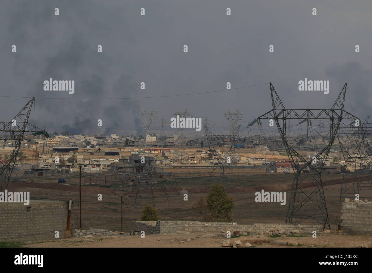 Explosions rock Mosul, Iraq, during the Combined Joint Task Force ...