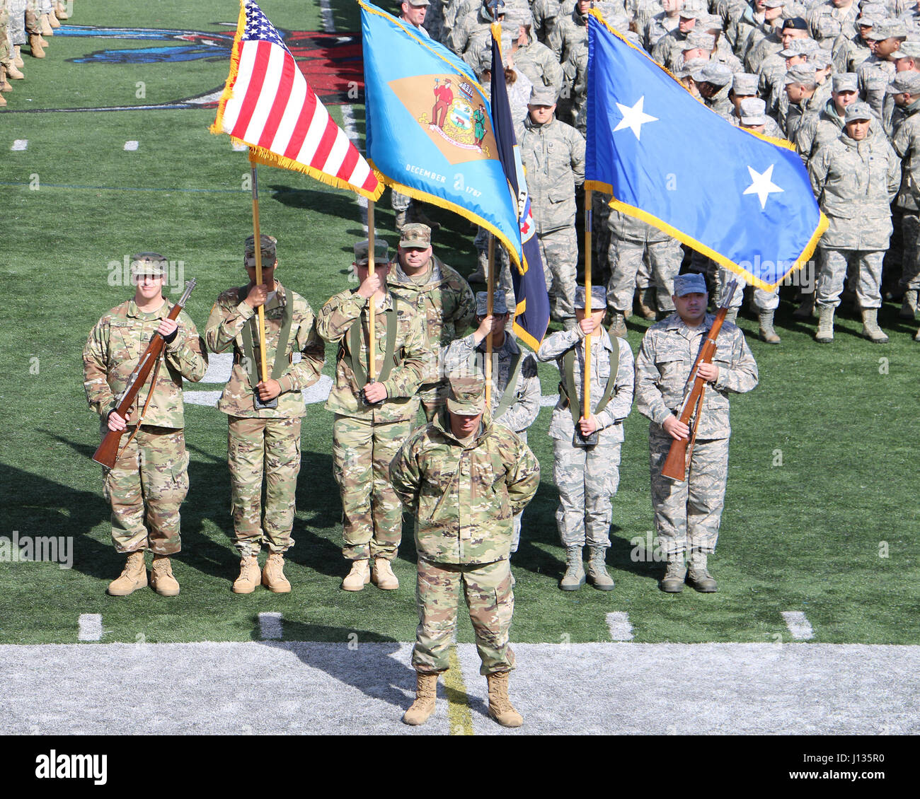 Brig. Gen. Michael Berry, Land Component Commander, leads the formation ...