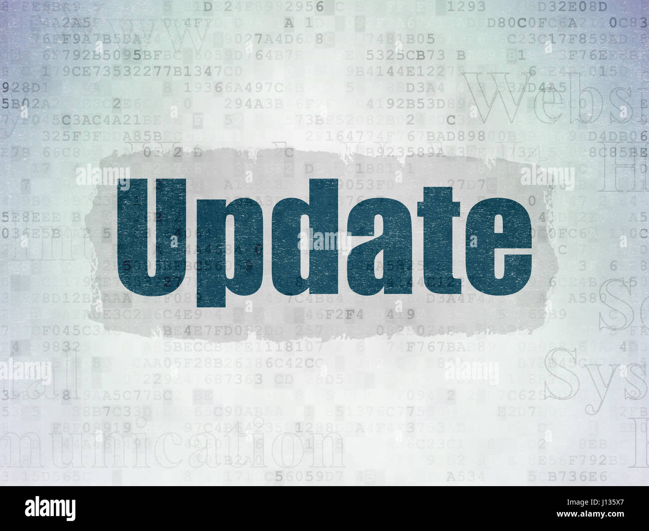 Web design concept: Update on Digital Data Paper background Stock Photo ...