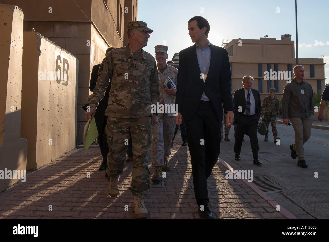 Senior advisors and military leaders meet in Baghdad, Iraq, discussing ...