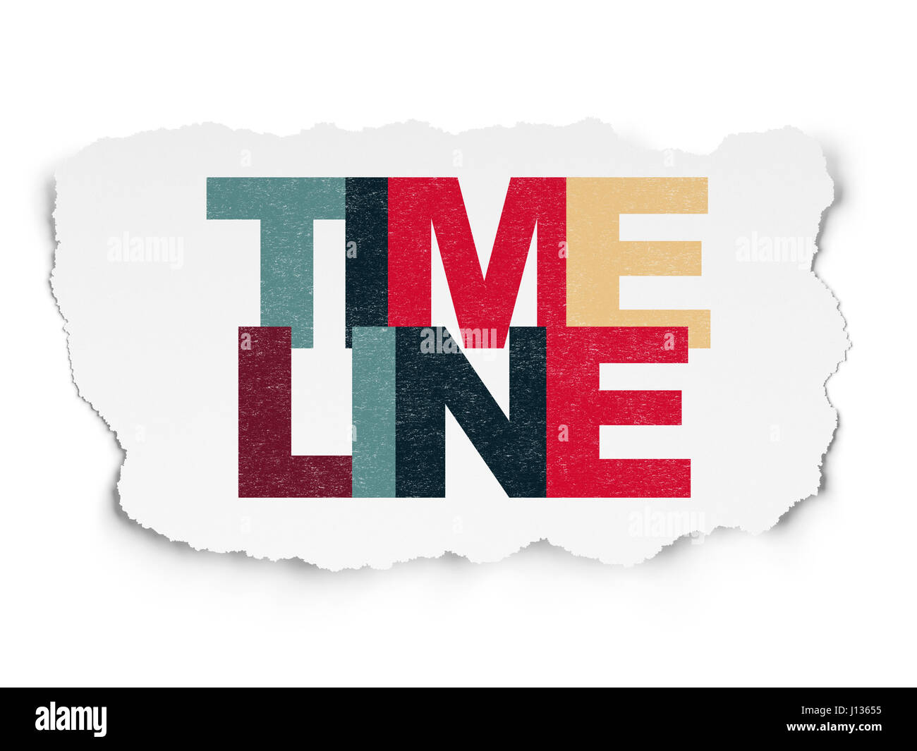 Timeline concept: Timeline on Torn Paper background Stock Photo - Alamy